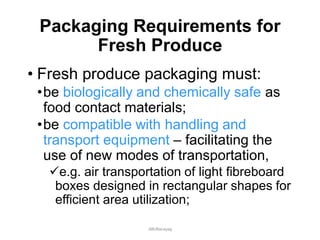 Packaging and transport | PDF