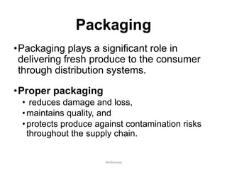 Packaging and transport | PDF