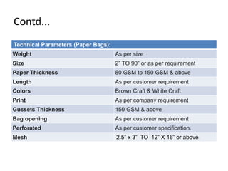 Packaging bags - paper bags | PPTX