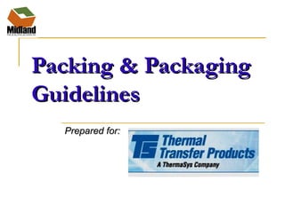 Packaging Best Practices Presentation | PPT