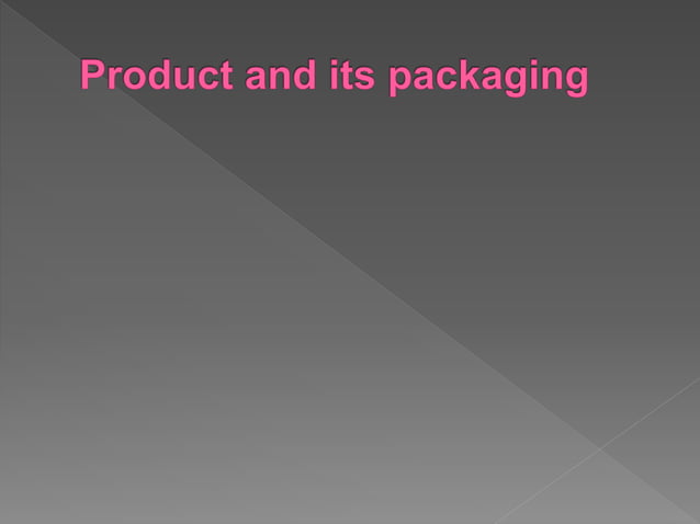 Packaging design | PPT