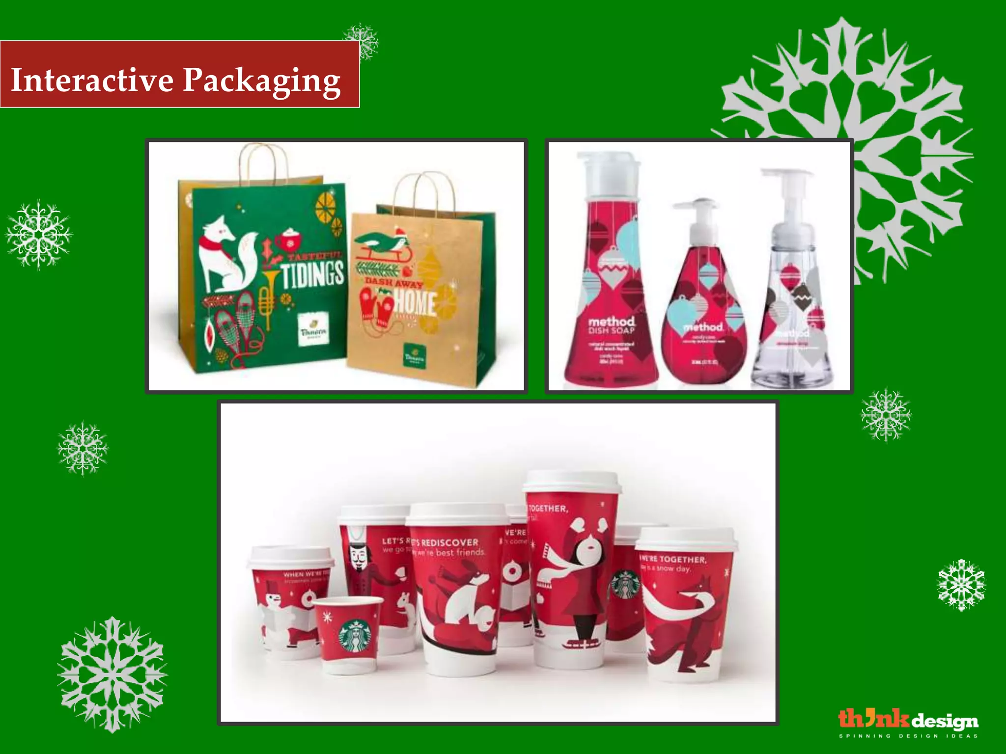 Packaging design elements for holidays