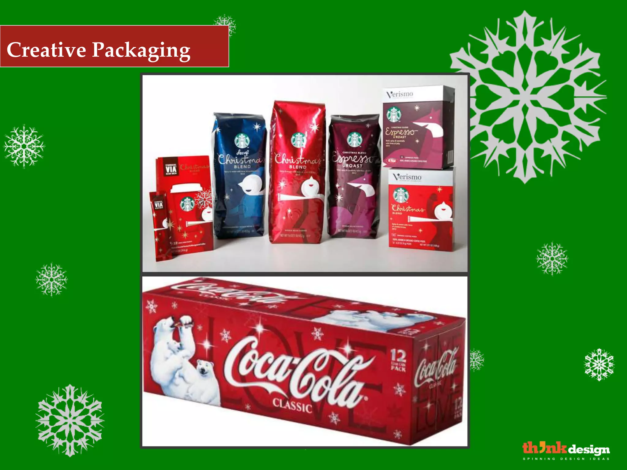 Packaging design elements for holidays