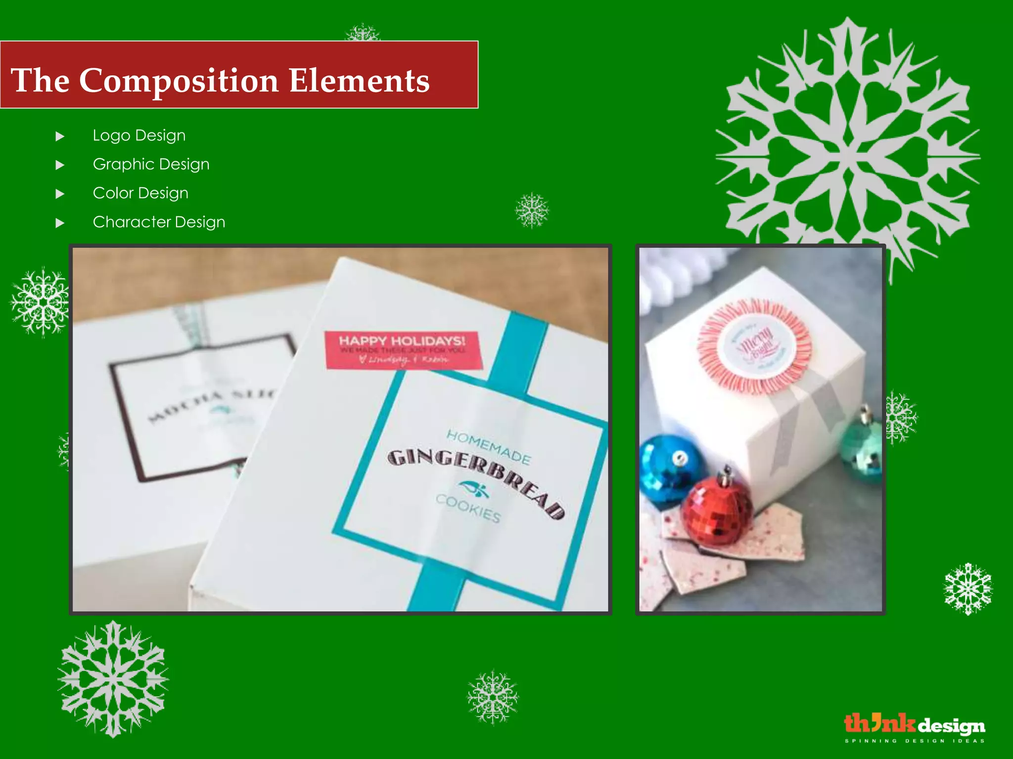 Packaging design elements for holidays