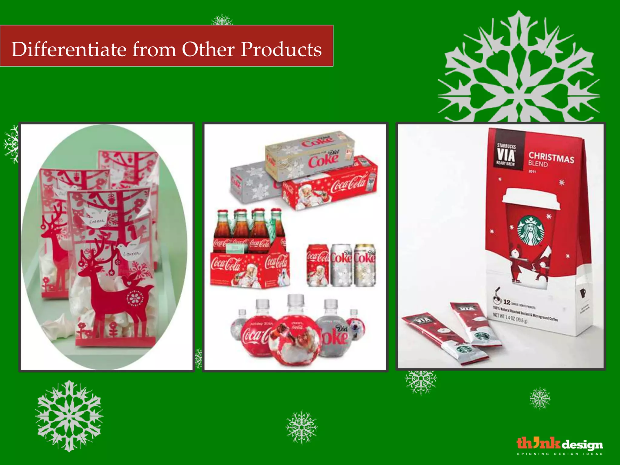 Packaging design elements for holidays