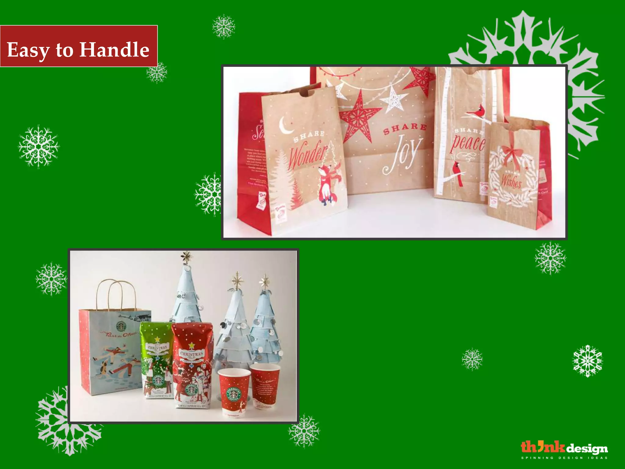 Packaging design elements for holidays