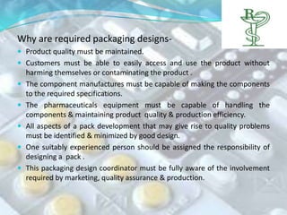Packaging designs and specifications | PPTX
