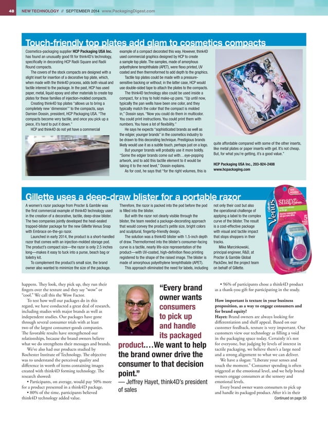 Packaging Digest think4D Editorial | PDF