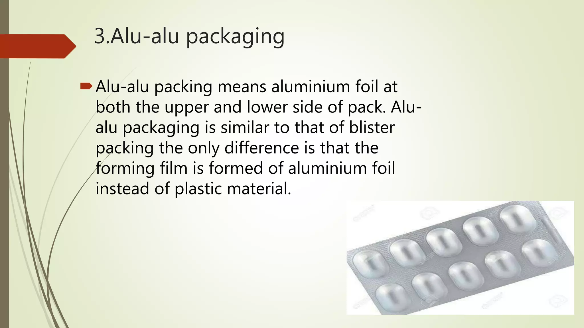 Pharmaceutical Packaging tablet and capsules | PPTX