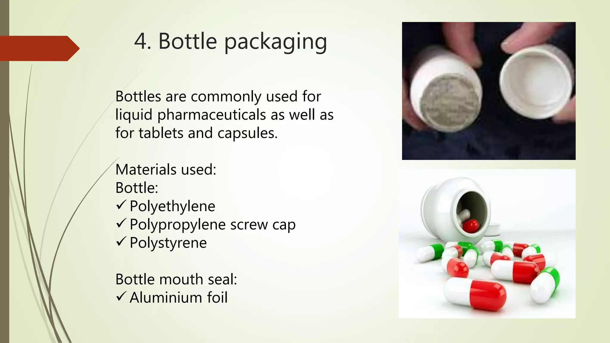 Pharmaceutical Packaging tablet and capsules | PPTX