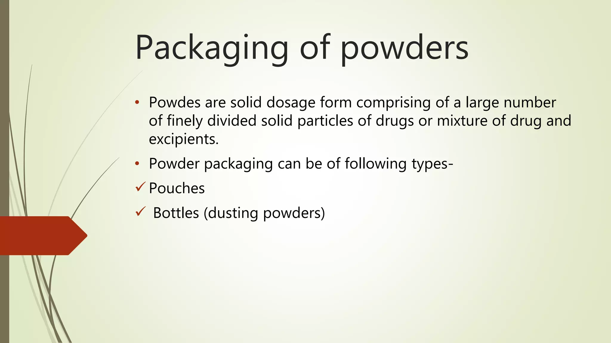 Pharmaceutical Packaging tablet and capsules | PPTX