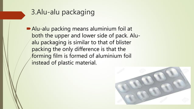 Pharmaceutical Packaging tablet and capsules | PPTX