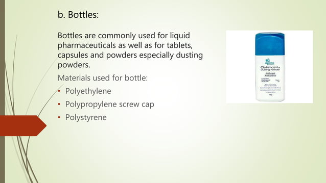 Pharmaceutical Packaging tablet and capsules | PPTX