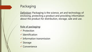 Pharmaceutical Packaging tablet and capsules | PPTX