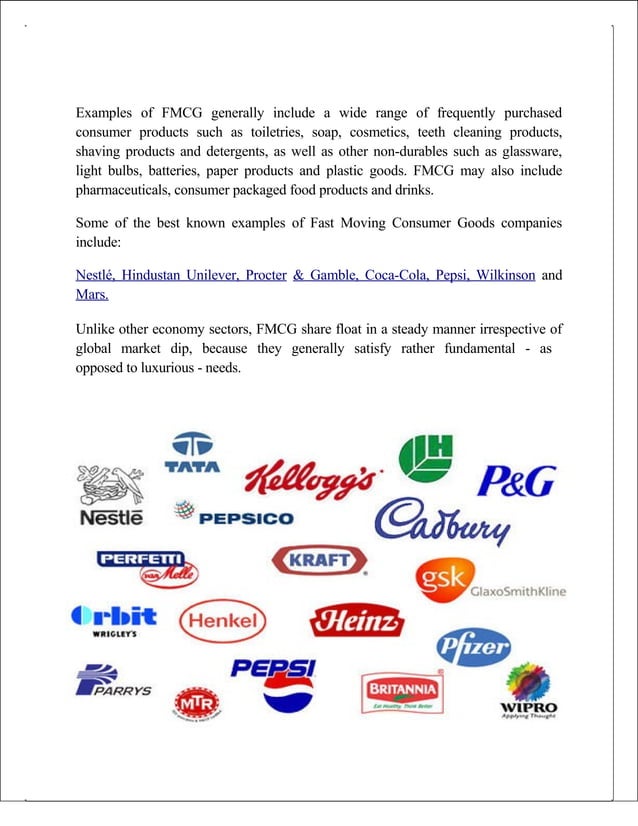 Role of Packaging in sales of FMCG products | DOC