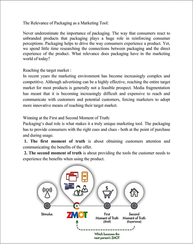 Role of Packaging in sales of FMCG products | DOC