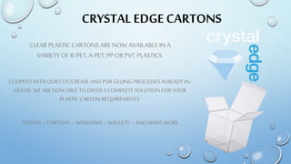 Carton Edge Ltd Packaging Innovations 2016 | PPTX