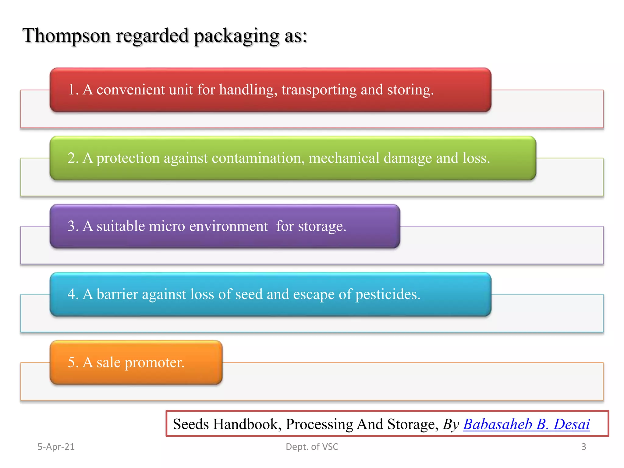 Packaging, labeling and packaging materials for seeds | PPTX
