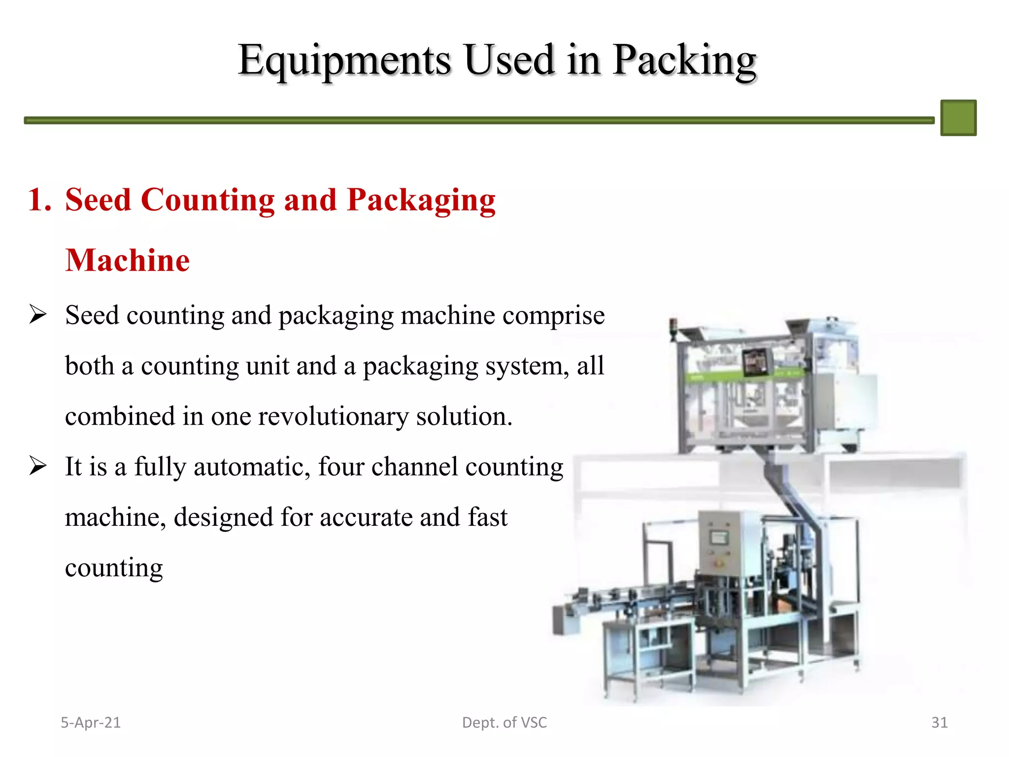 Packaging, labeling and packaging materials for seeds | PPTX