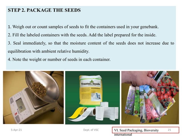 Packaging, labeling and packaging materials for seeds | PPTX ...
