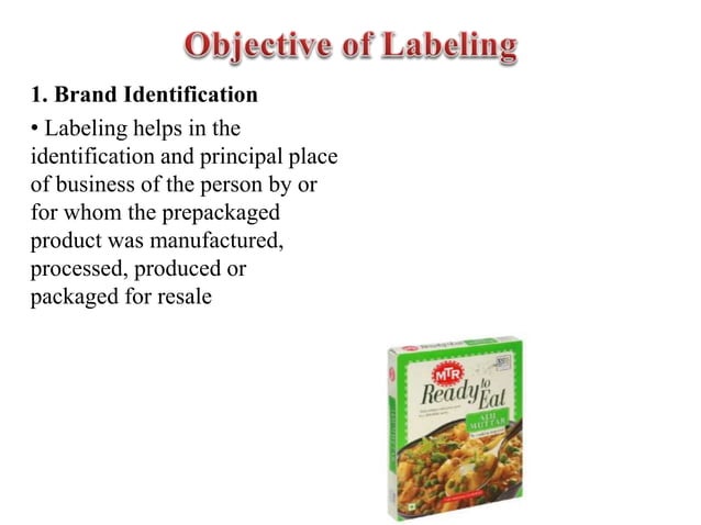 Packaging & labelling | PPTX