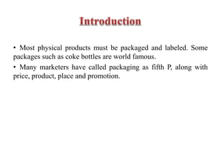 Packaging & labelling | PPTX