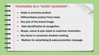 Packaging and Labeling in food industry | Consumer Affairs | PPTX