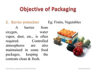 Packaging & labeling in food industries | PPSX