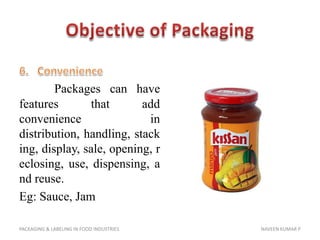 Packaging & labeling in food industries | PPSX