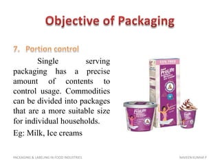 Packaging & labeling in food industries | PPSX