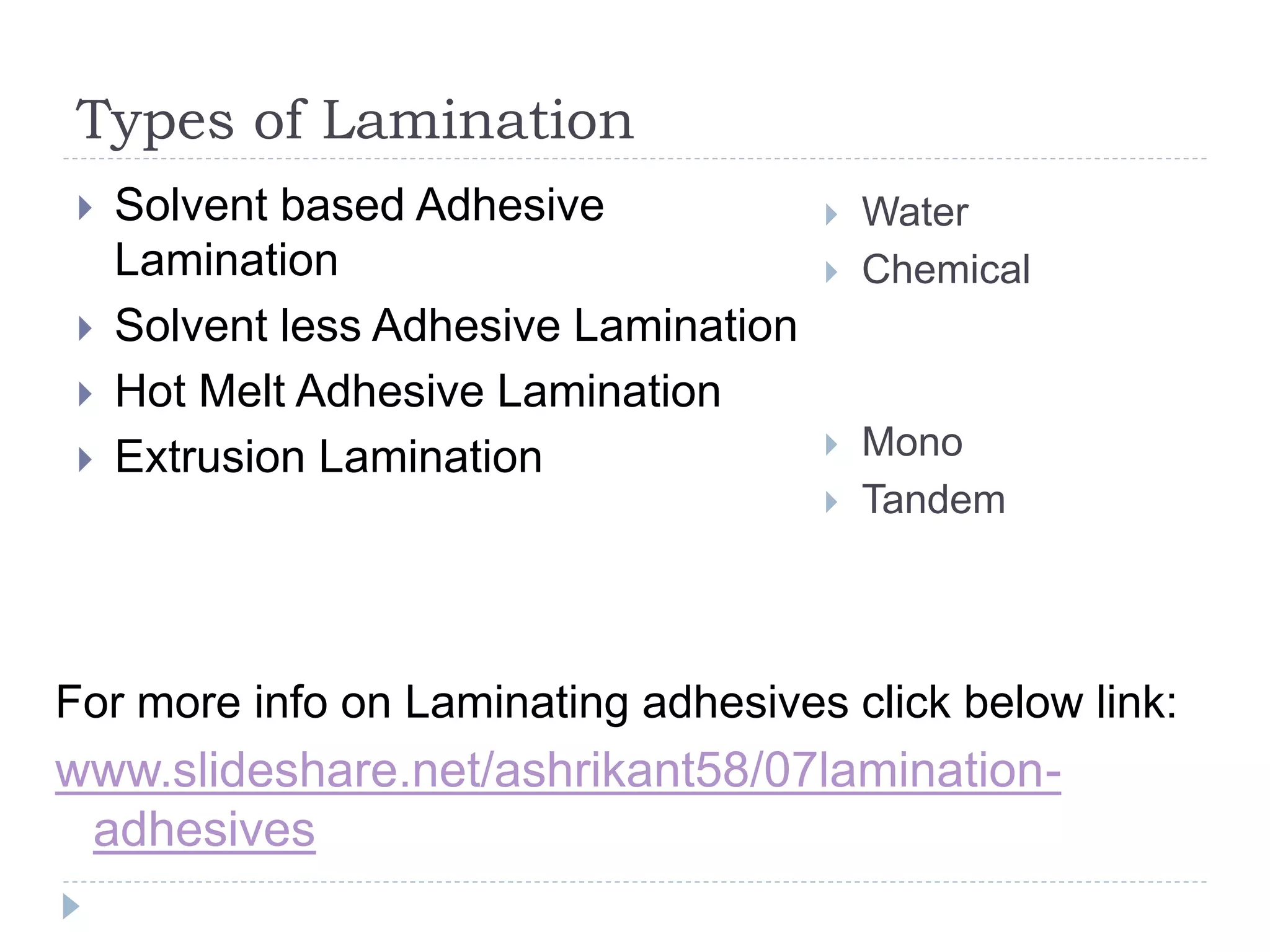 Packaging laminates 30.04.2020