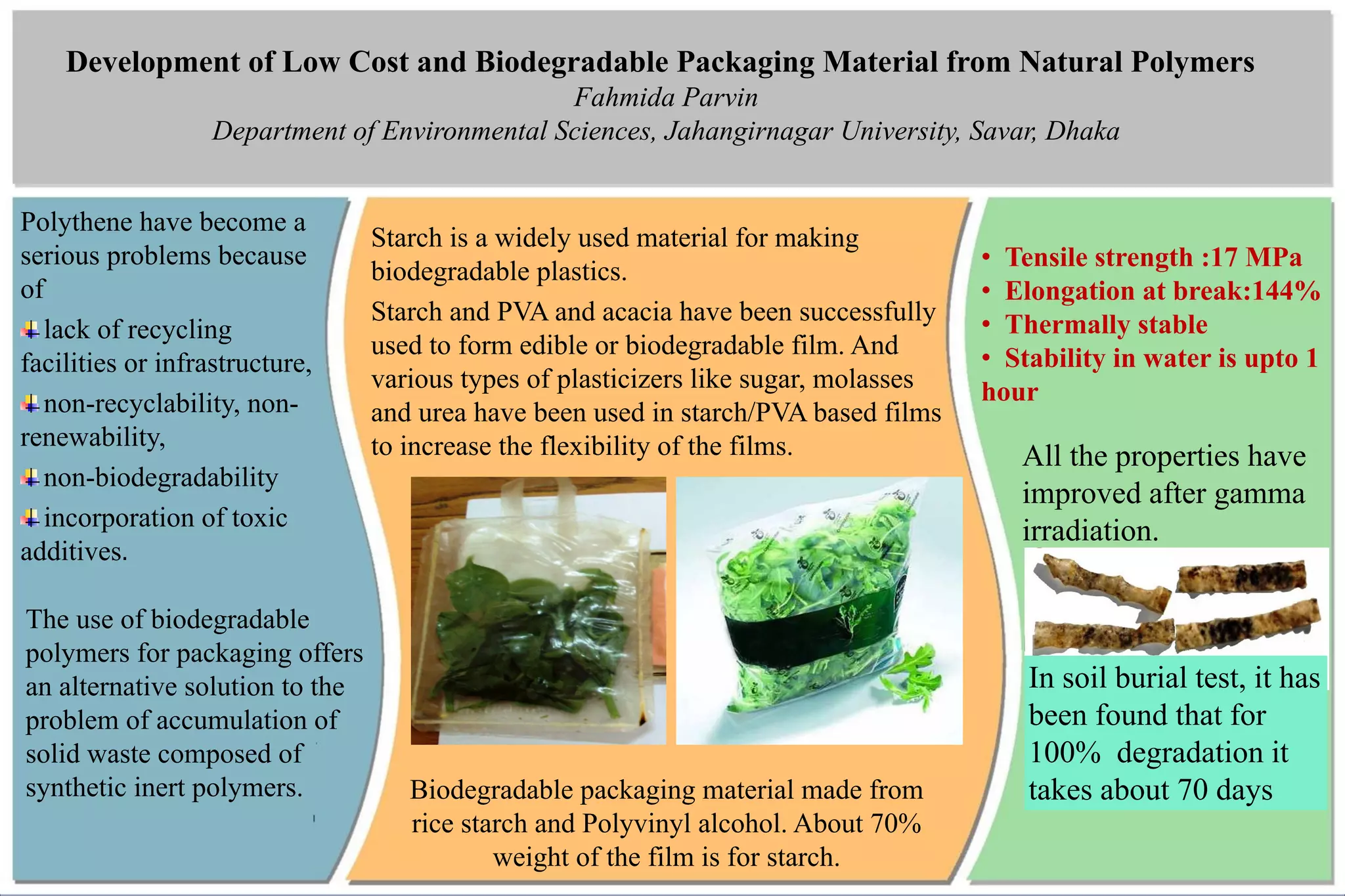 Biodegradable Packaging material | PDF