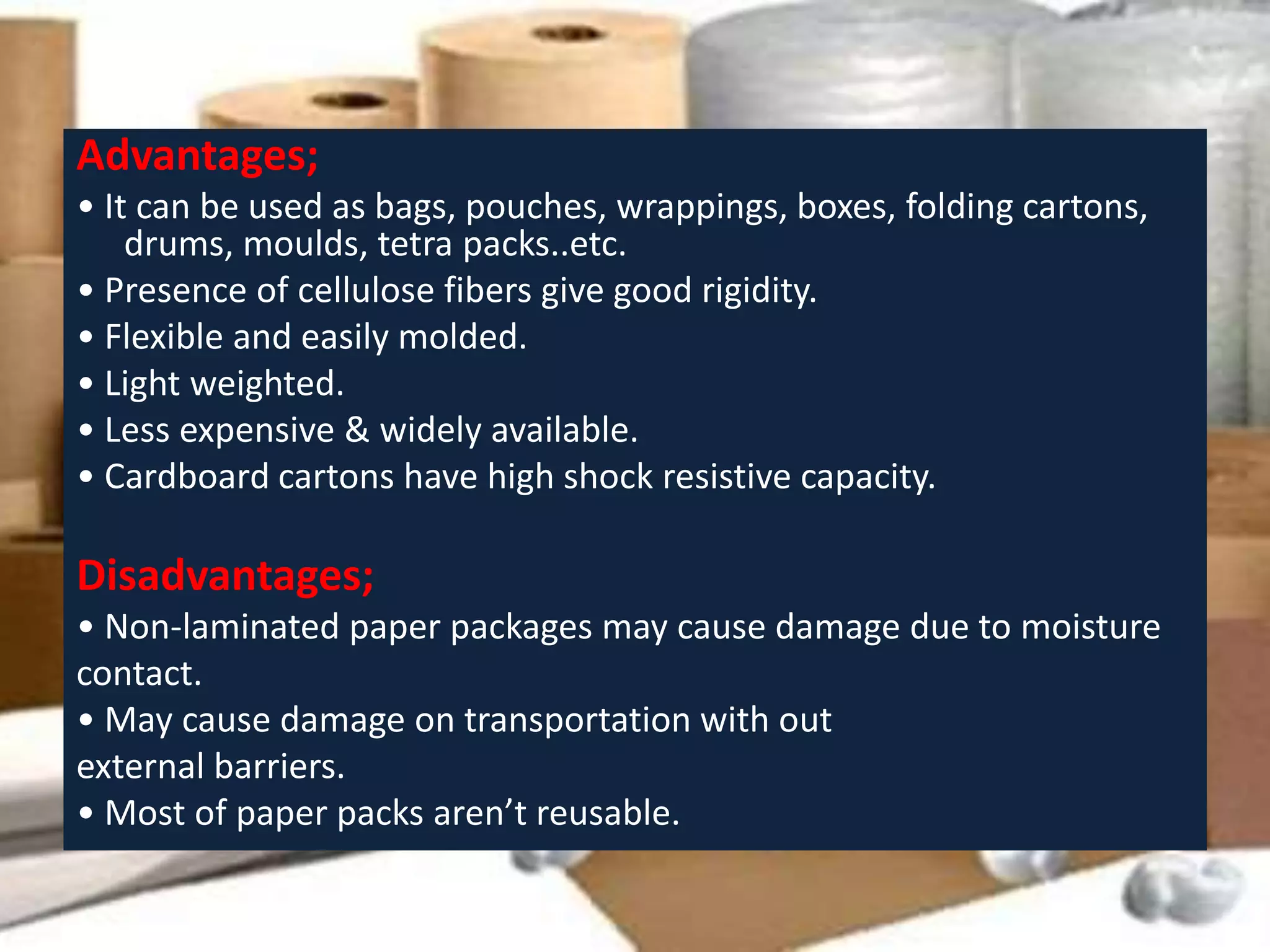 Packaging materials | PPTX