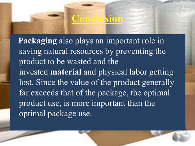 Packaging materials | PPTX