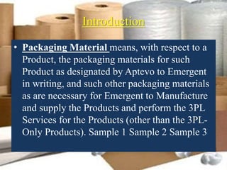 Packaging materials | PPTX