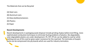 Packaging material disposal.pptx