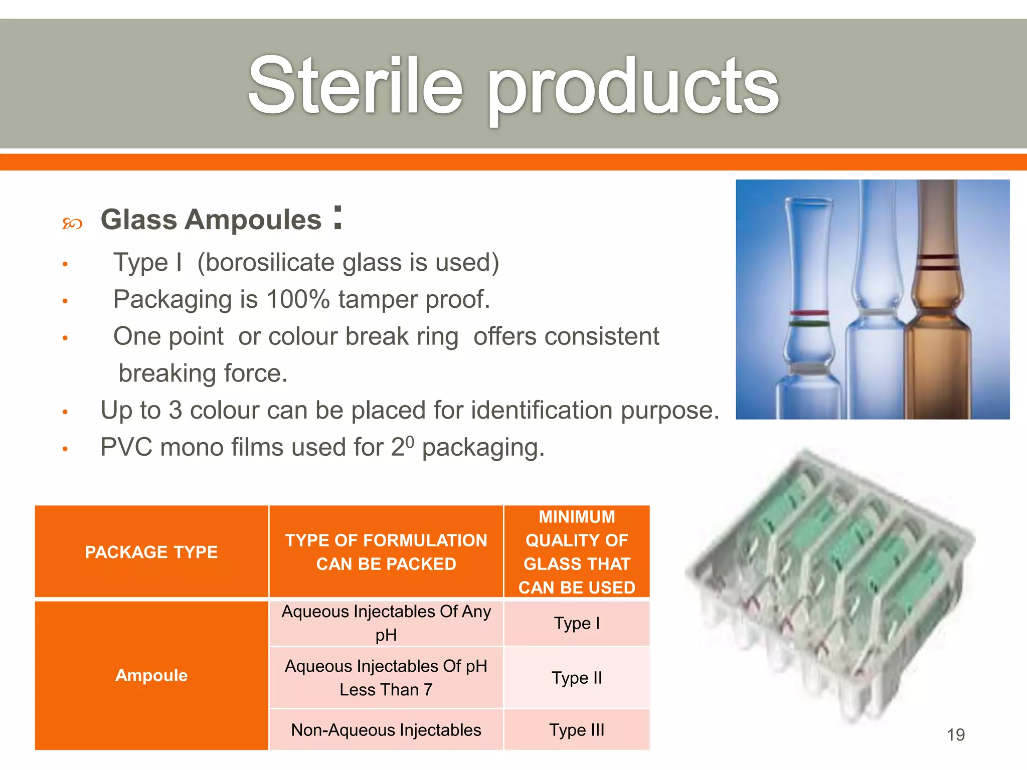 Packaging material for various formulations | PPTX