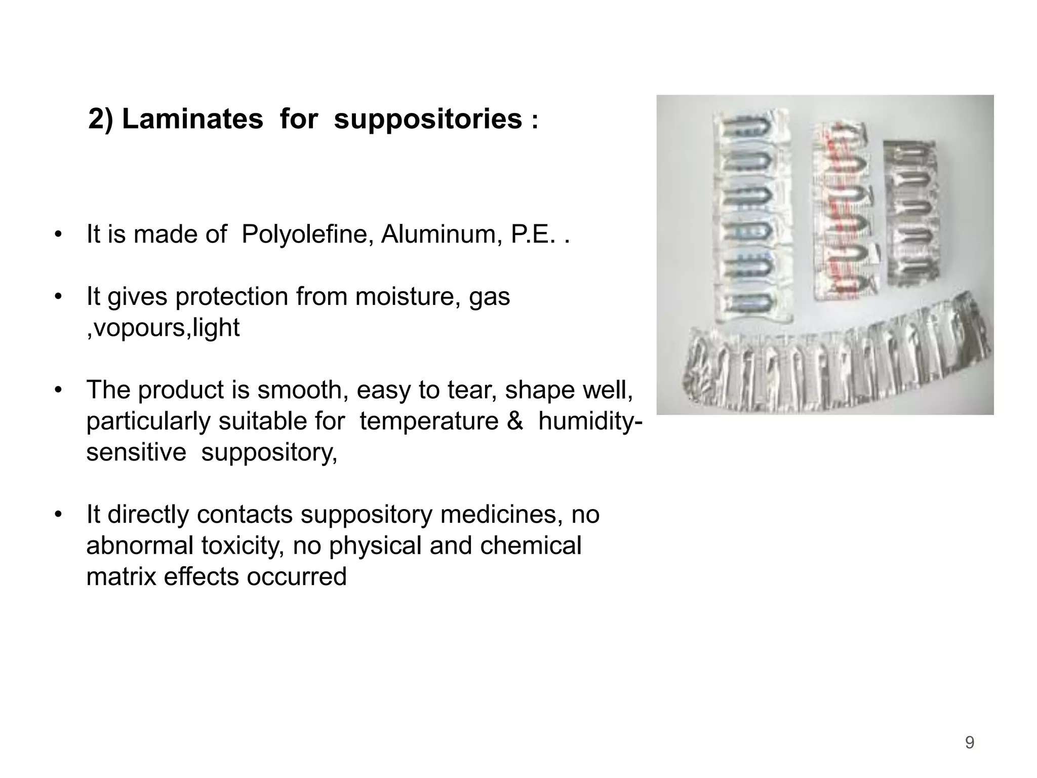 Packaging material for various formulations | PPTX