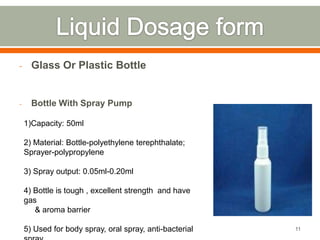 Packaging material for various formulations | PPTX