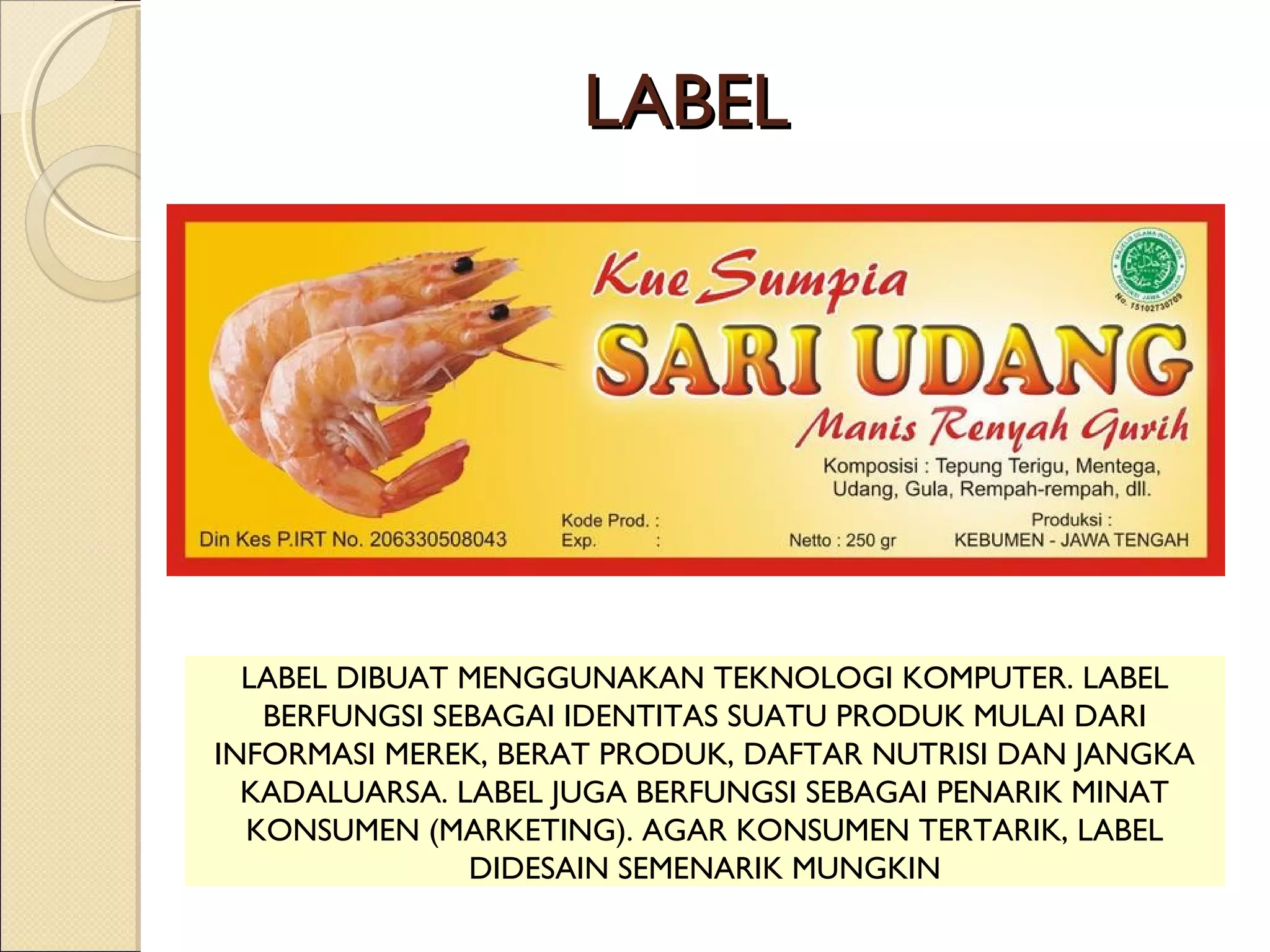 PACKING MATERIAL UNTUK INDUSTRI PANGAN | PPT
