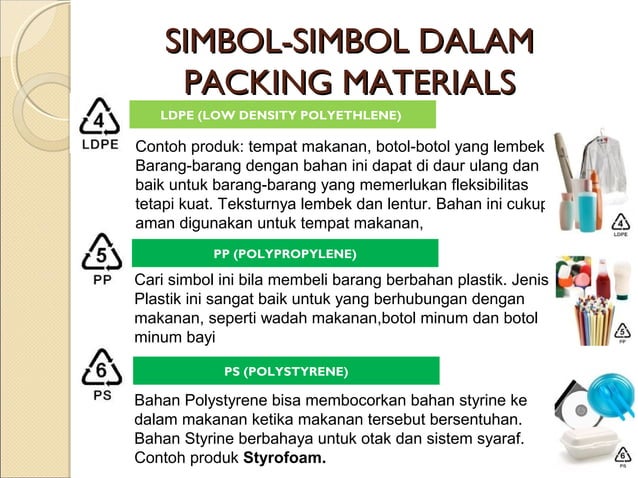 PACKING MATERIAL UNTUK INDUSTRI PANGAN | PPT