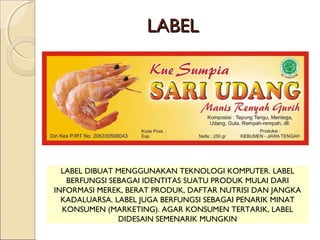 PACKING MATERIAL UNTUK INDUSTRI PANGAN | PPT