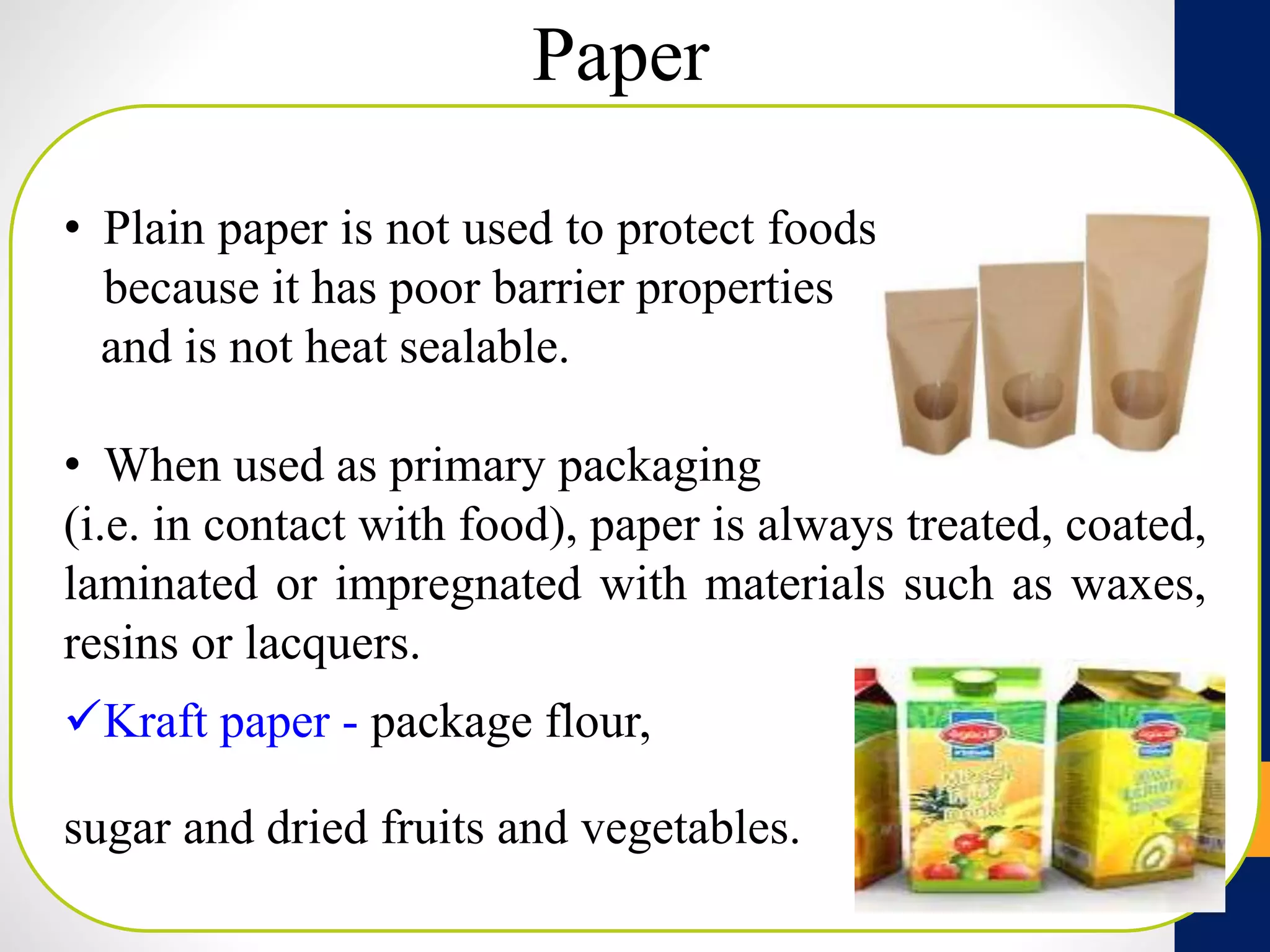 Types of Packaging materials | PPTX