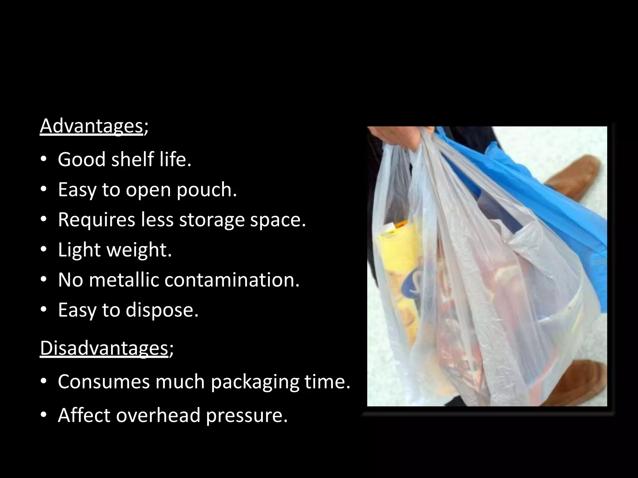 Packaging materials advantages and disadvantages | PPTX