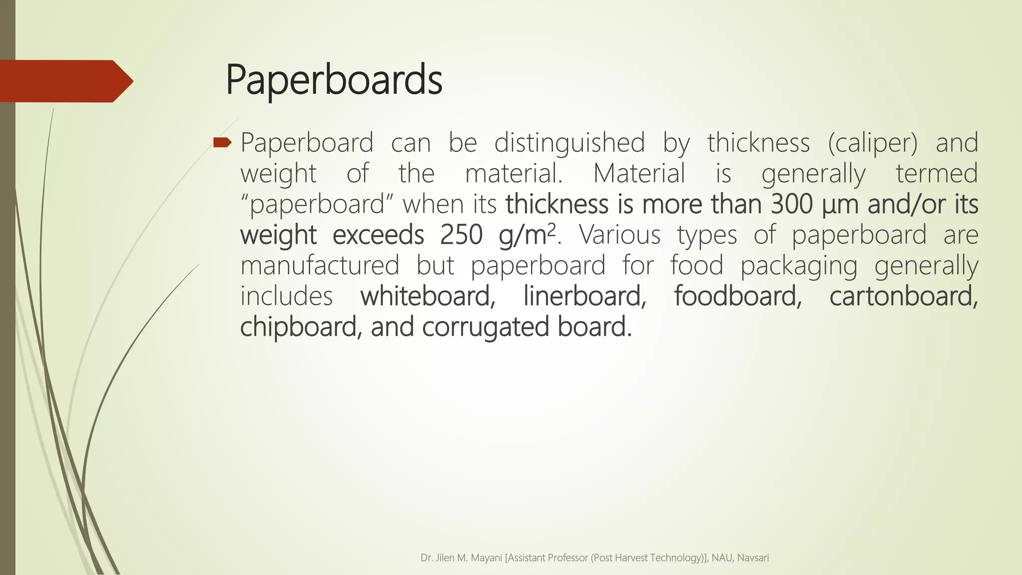 Packaging materials: Paper based packaging for food | PPTX