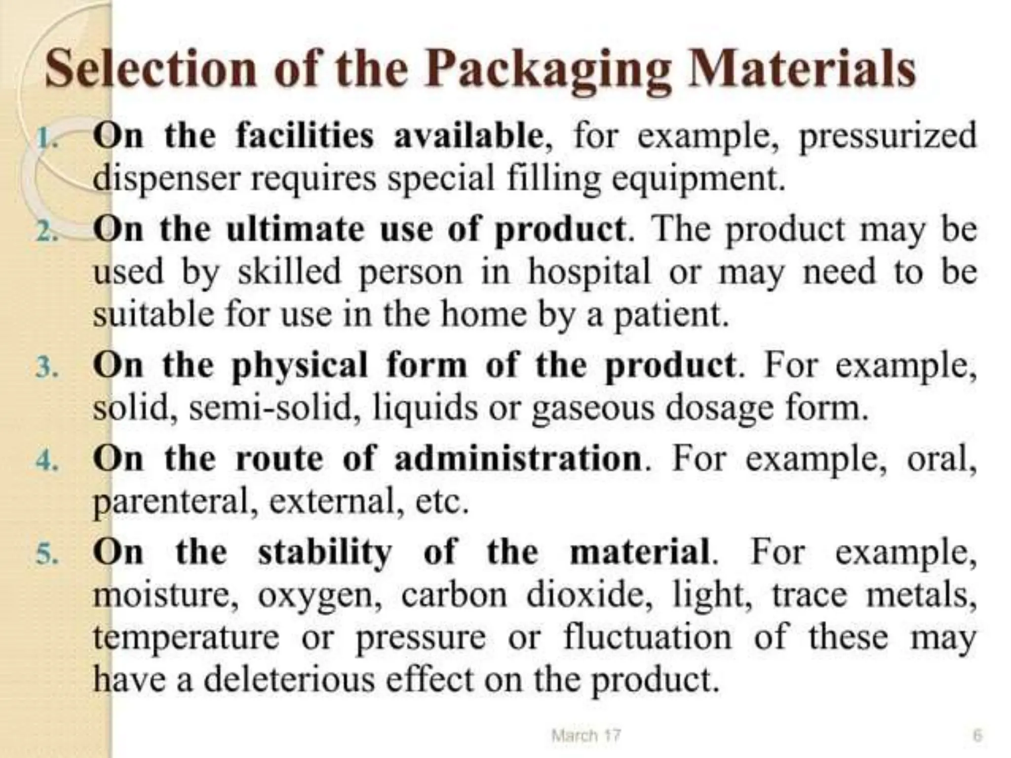 PACKAGING MATERIAL SCIENCE FOR PHARMA PRODUCTS | PPTX