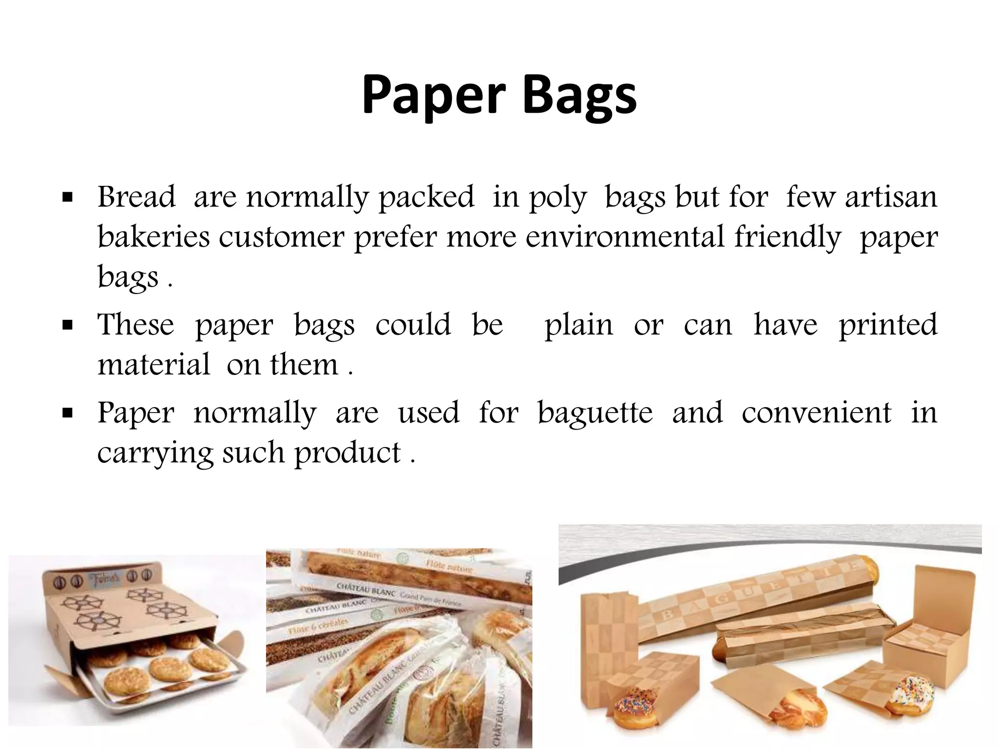 Packaging materials for bakery products prasad | PPTX