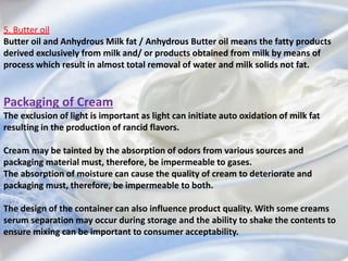 Packaging materials for dairy products | PPTX