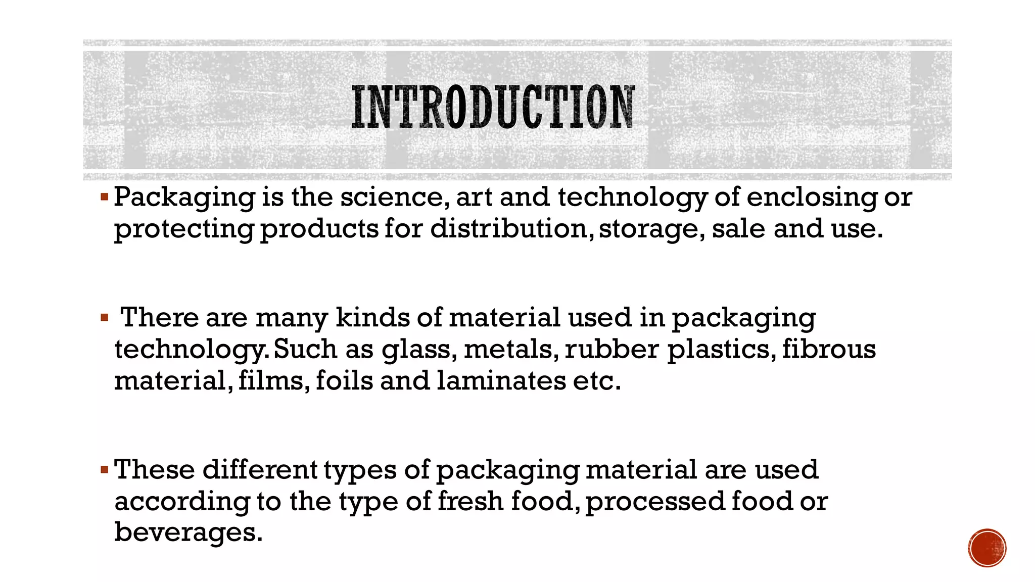 Packaging material for processed food | PDF
