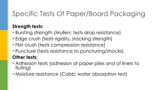 Packaging material testing | PPTX